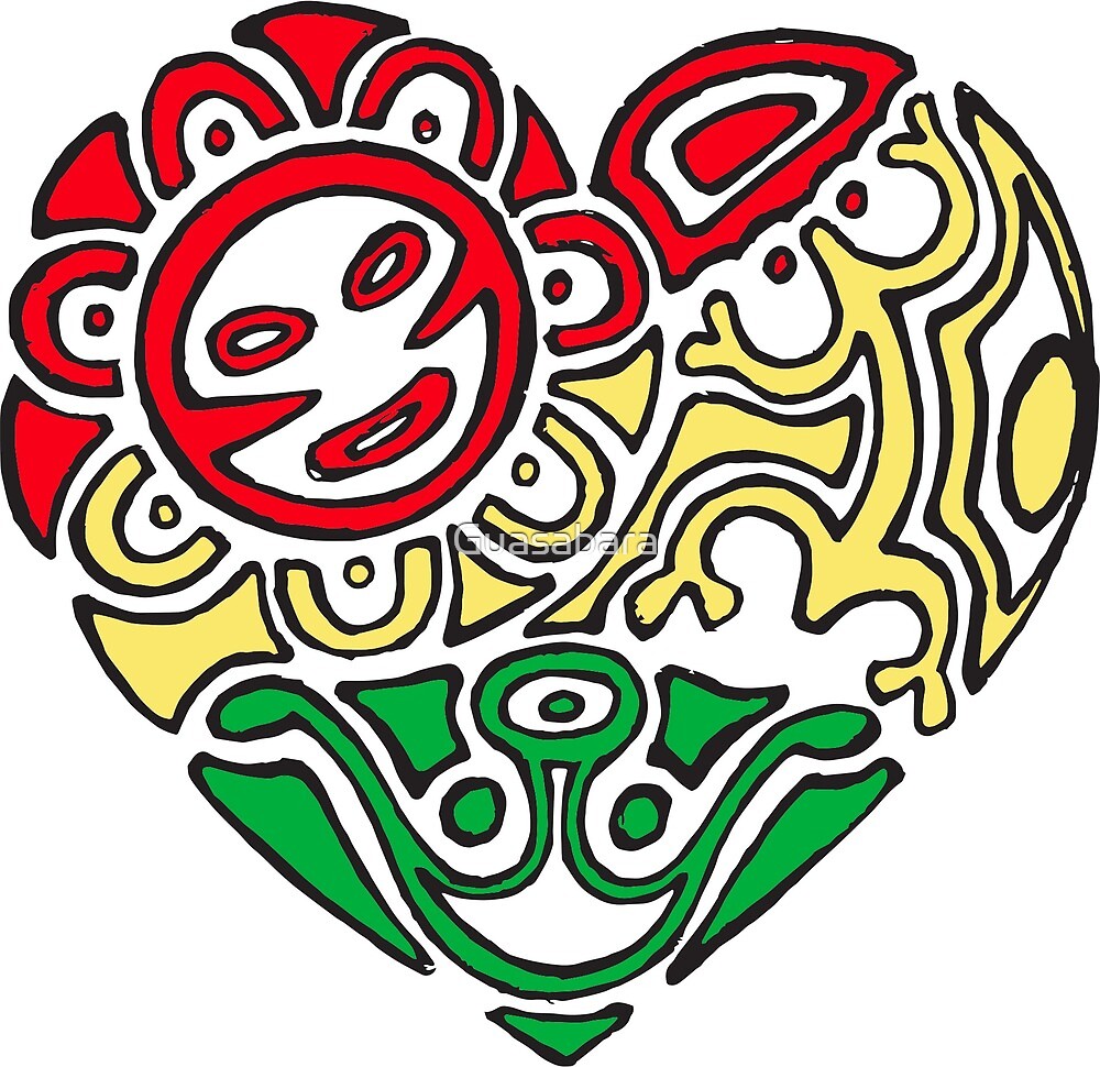 "Taino heart" by Guasabara | Redbubble