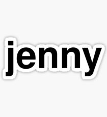 Jenny: Stickers | Redbubble
