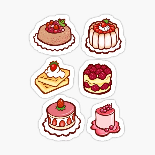 Pastry Stickers | Redbubble