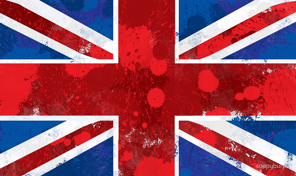 "Union Jack Splatter" by soapyburps | Redbubble