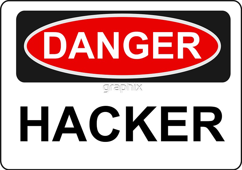 "Danger Hacker - Warning Sign" Sticker von graphix | Redbubble