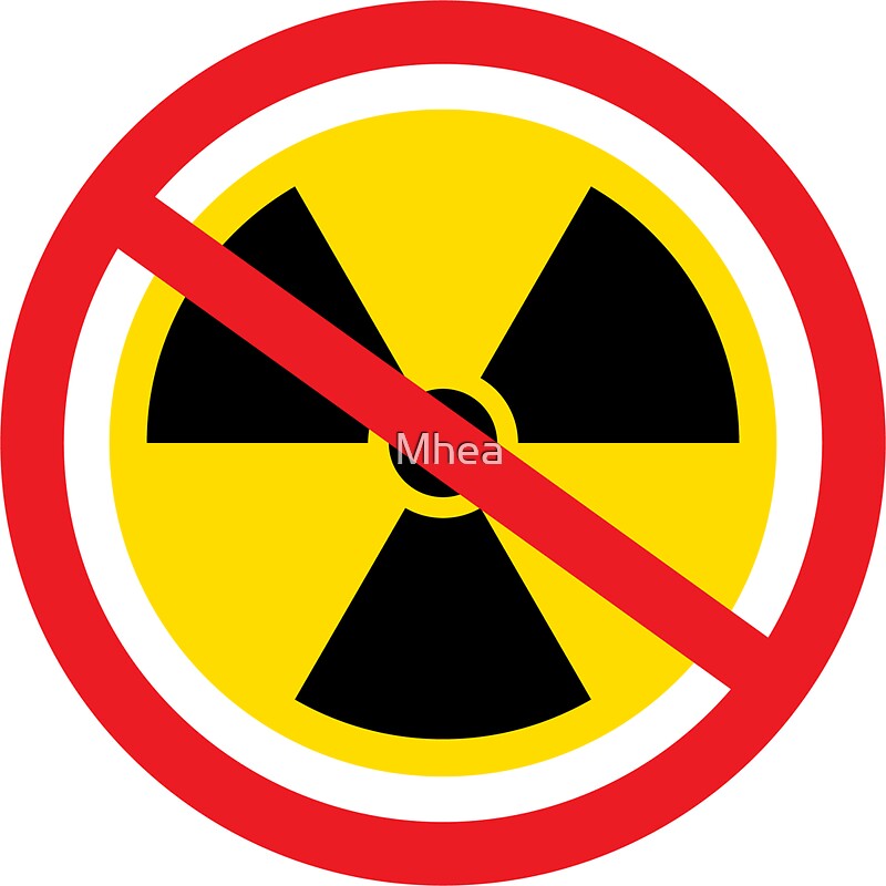 "No nuclear radiation symbol" Stickers by Mhea | Redbubble