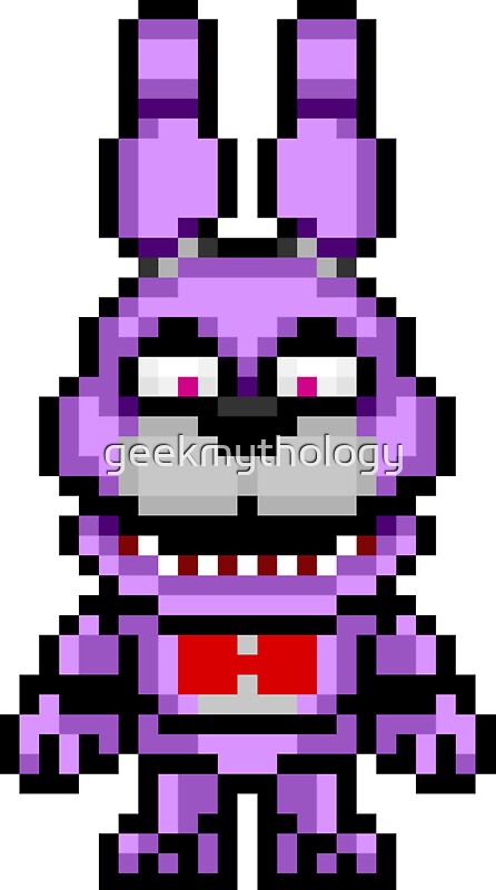 Pegatinas «Cinco noches en Freddy - Bonnie Mini Pixel» de geekmythology ...