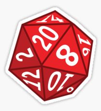 20 Sided Dice: Stickers | Redbubble