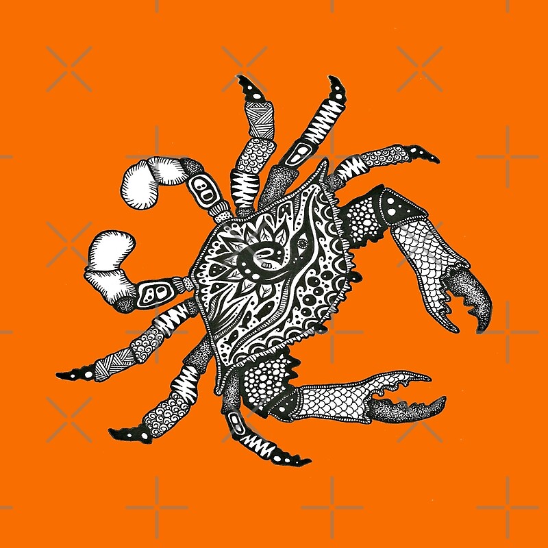 "Fall Crab" by LuckiiArts | Redbubble