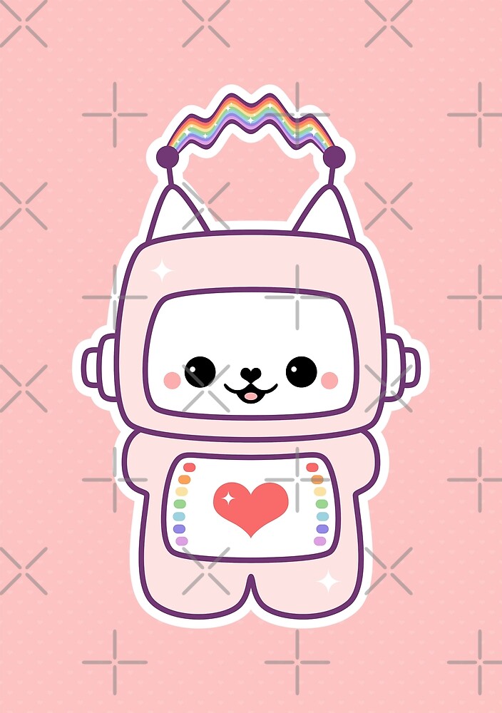 "Cute Cat Bot" by sugarhai | Redbubble