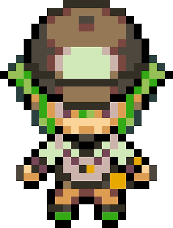 "N Overworld Sprite" Stickers by fourfourfour | Redbubble