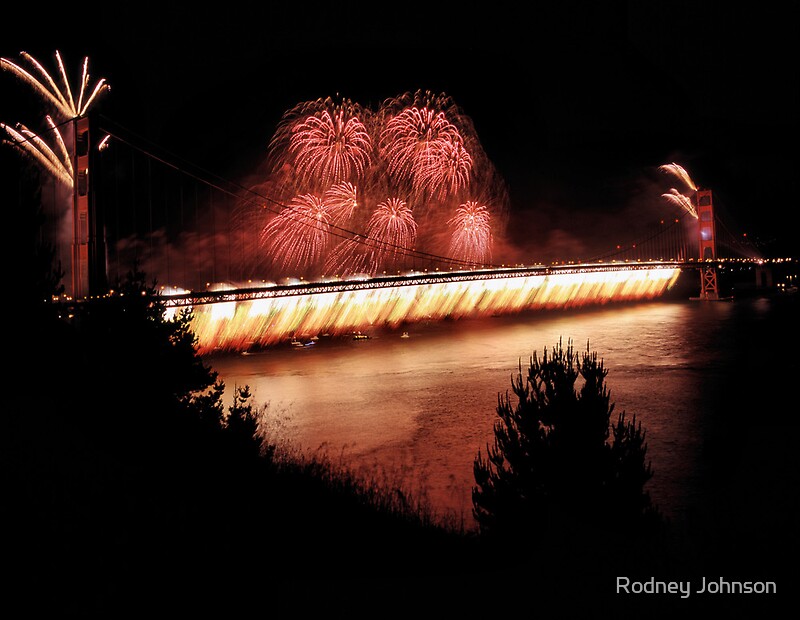 "Fireworks - 75th Anniversary of the Golden Gate Bridge" by Rodney ...