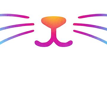 "Rainbow Cat Smile" Mask for Sale by kattvalk | Redbubble