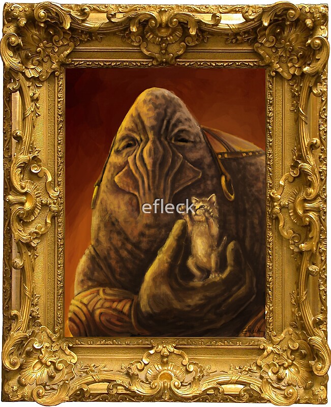 "Elcor Portrait with Kitten" by efleck | Redbubble