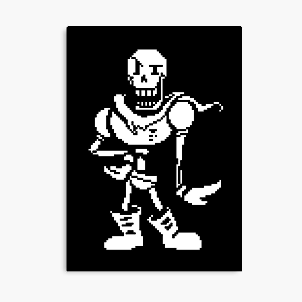Undertale Skeleton Canvas Print By Athelstan Redbubble