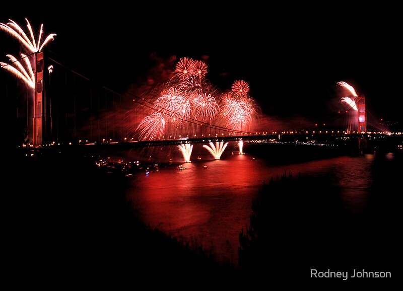"Fireworks - 75th Anniversary of the Golden Gate Bridge" by Rodney ...