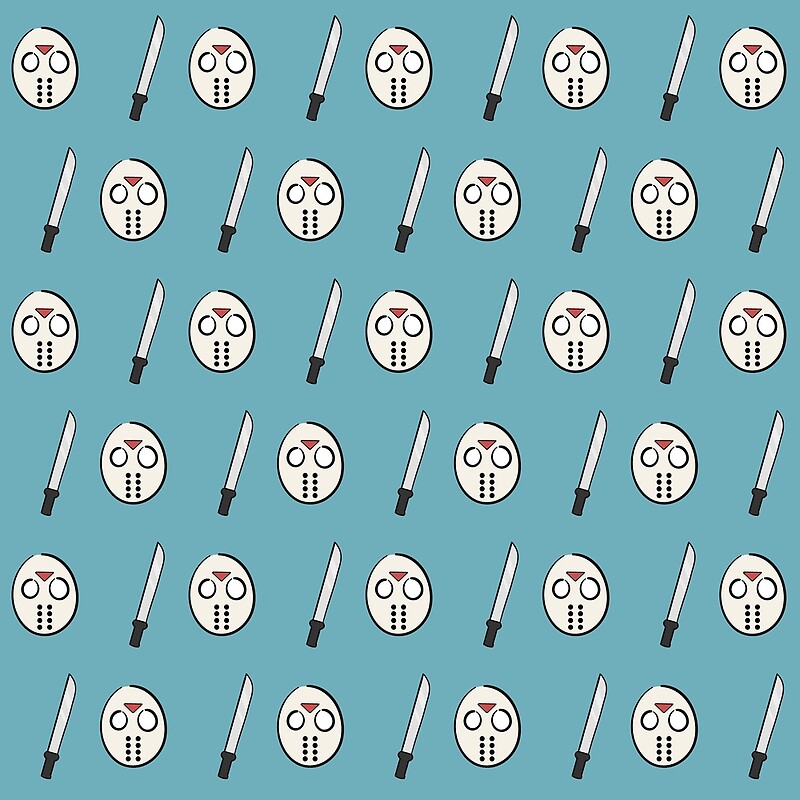 "Pattern Friday the 13th horror movie" by Cornelius7 | Redbubble