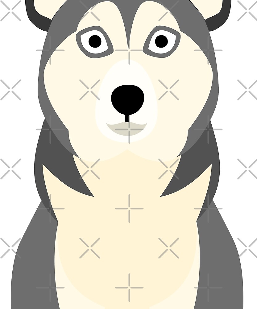 "Husky Dog Funny Face Mask" by Rumbledesign | Redbubble