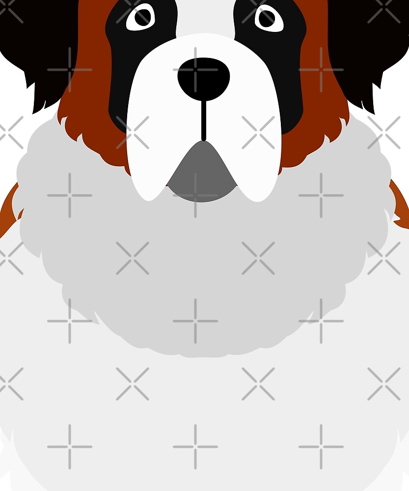 "Saint Bernard Dog Face Mask" by Rumbledesign | Redbubble