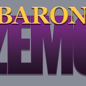 "BARON ZEMO" Sticker for Sale by 13thFloorDesign | Redbubble