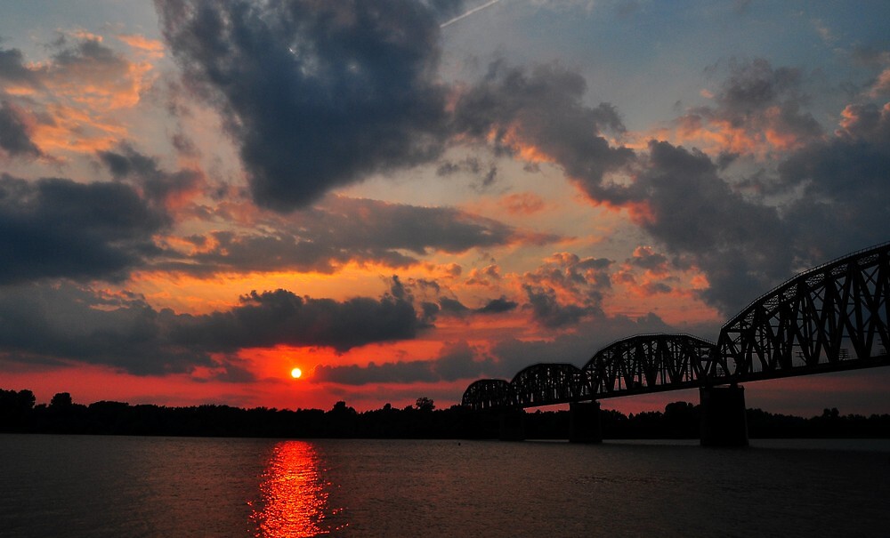 "Ohio River Sunset" by kentuckyblueman | Redbubble