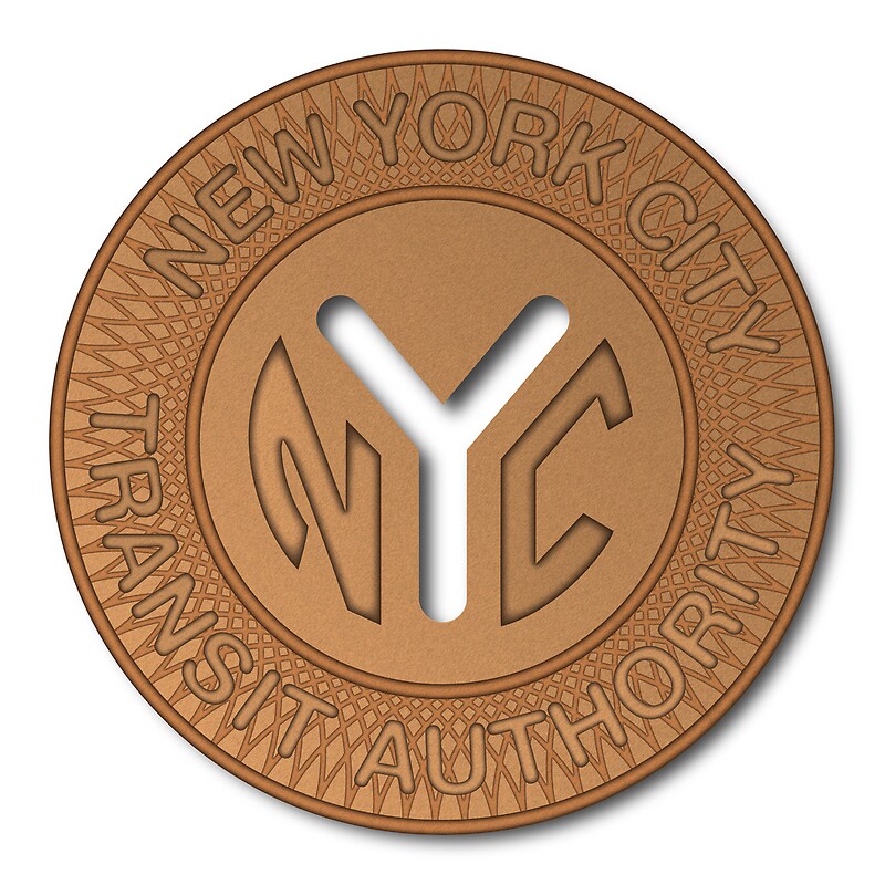 "NYC Subway Token" by Jeff Vorzimmer | Redbubble