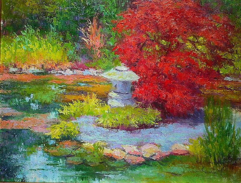 "Japanese maple" by Julia Lesnichy | Redbubble