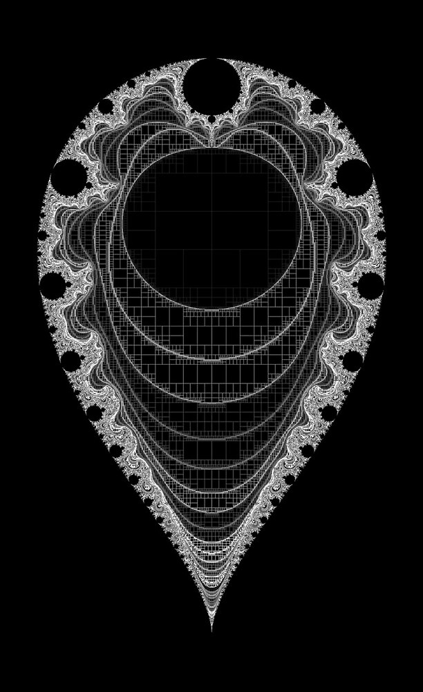 "Inverted Mandelbrot II" by Rupert Russell | Redbubble