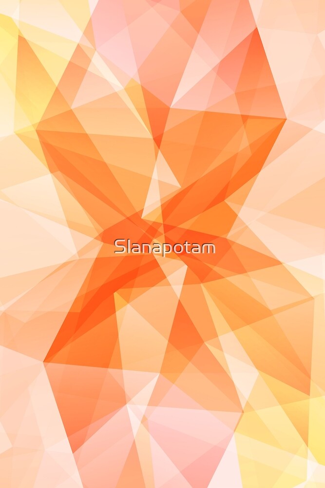 "Orange crystal diamond texture" by Slanapotam | Redbubble