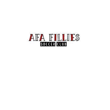 "AFA Fillies Soccer Club " Sticker for Sale by Laurensow | Redbubble