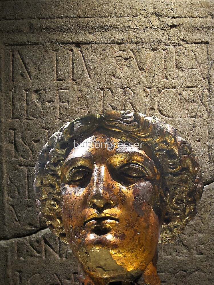 "Head of Sulis Minerva, Roman Baths, Bath, UK" by David Carton | Redbubble