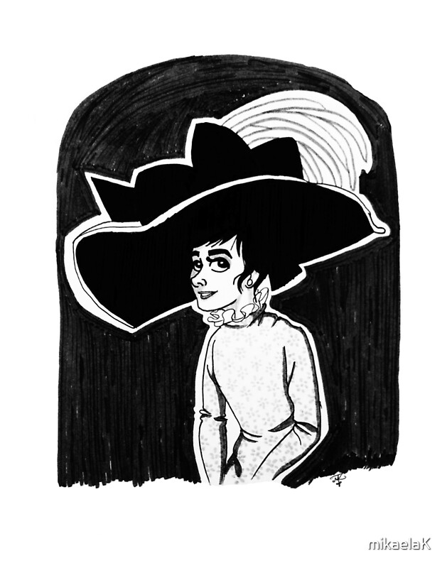 "Audrey Inked" by mikaelaK | Redbubble