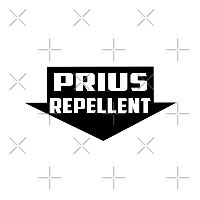 "PRIUS REPELLENT Sticker" by KURTUSMAXIMUS | Redbubble