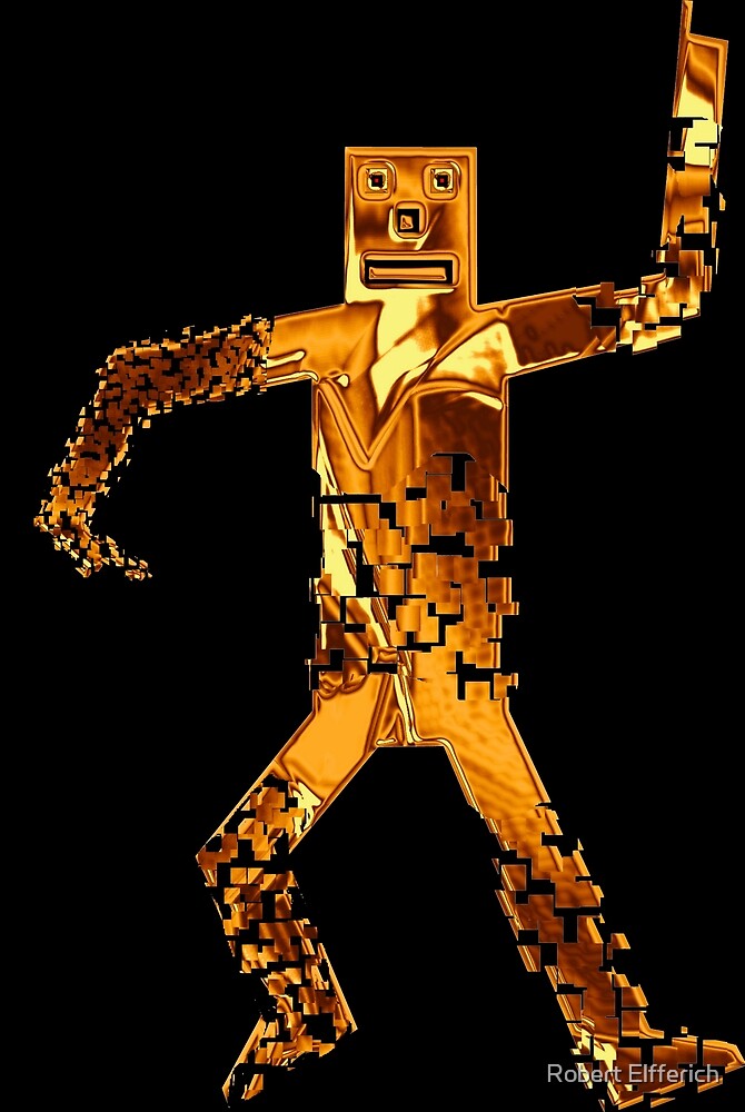 "Falling apart, golden puppet." by Robert Elfferich | Redbubble