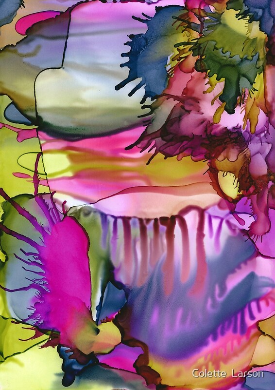 "Pink Sunset Waterfall" by Colette Larson | Redbubble