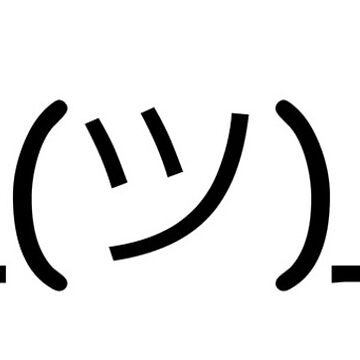 "shrug" Sticker for Sale by TsukiDaisy | Redbubble