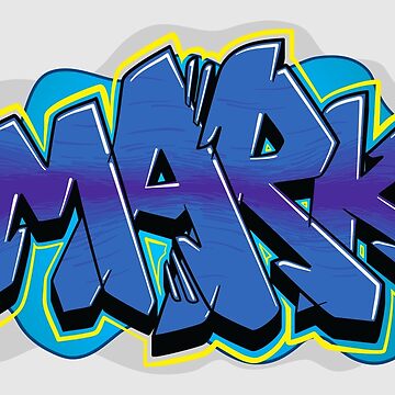 "Mark Graffiti Name" Sticker for Sale by NameGraffiti | Redbubble