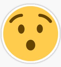 Shock Emoji Stickers | Redbubble