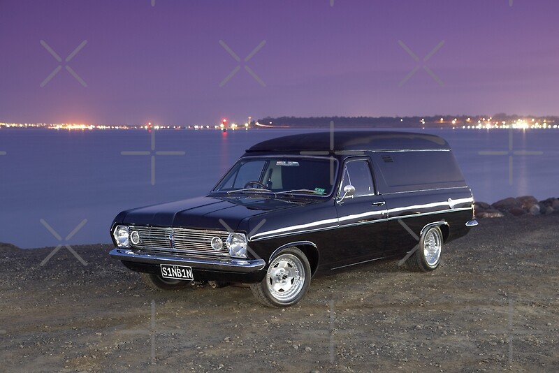 "Black Holden HR Panel Van" by John Jovic | Redbubble