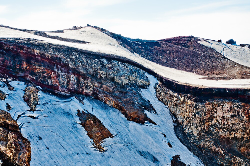 "Curved (Inside the Crater, Mount Fuji)" by Simon McKenna | Redbubble