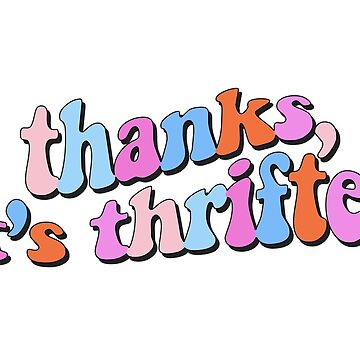 "thrift sticker" Sticker for Sale by jocelynmc6 | Redbubble