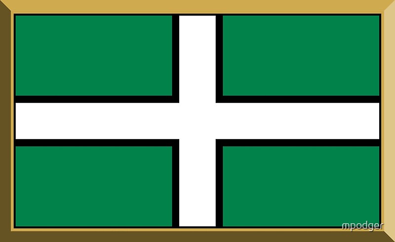"Devon Flag Gifts, Stickers & Products" by mpodger | Redbubble