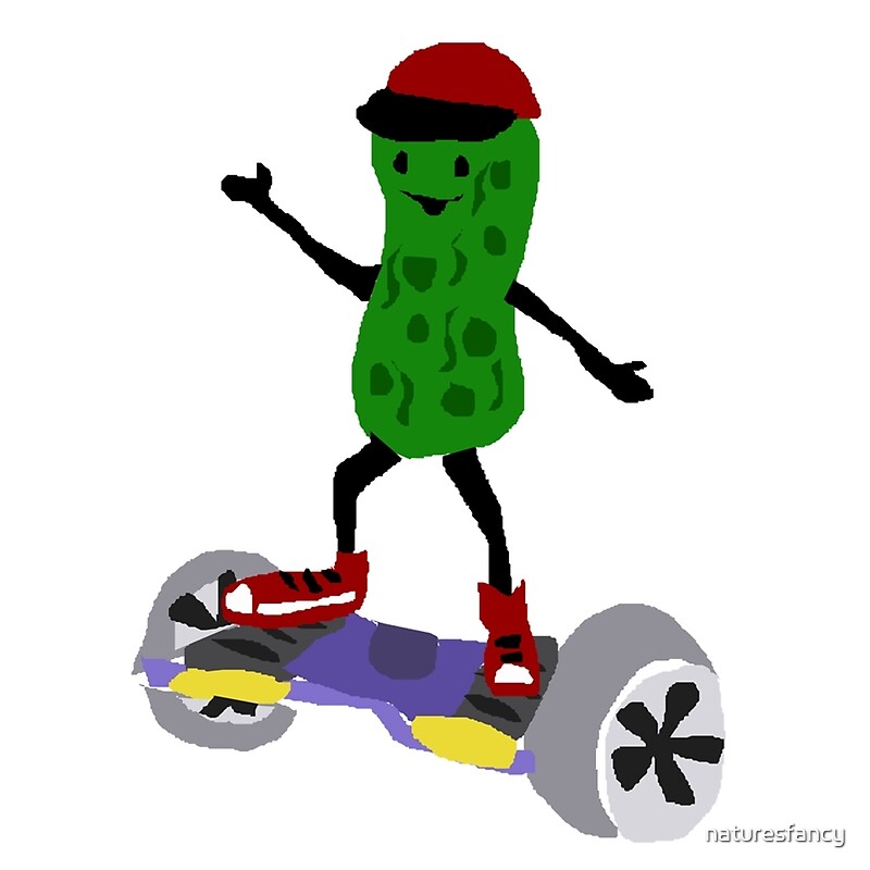 "Cool Pickle on Hoverboard Motorized Skateboard" by naturesfancy ...