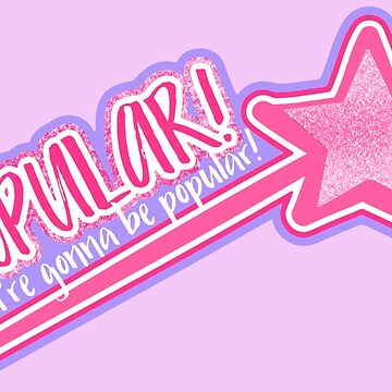 "Popular! - Wicked" Sticker for Sale by theatreleah | Redbubble