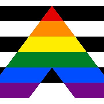 "Straight Ally (LGBT) Flag" Sticker for Sale by fandemonium | Redbubble