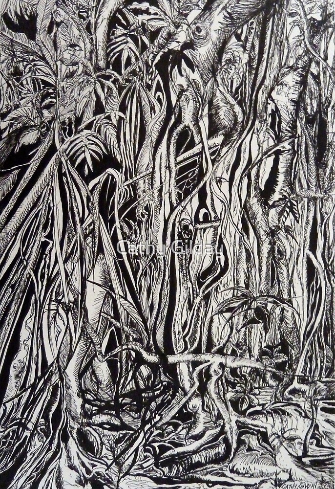 "Rainforest" by Cathy Gilday | Redbubble
