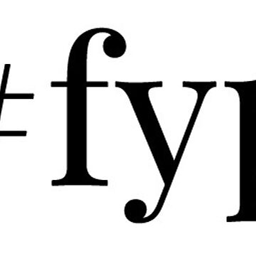 "#FYP -- for you page TikTok sticker" Sticker for Sale by theannaprice ...