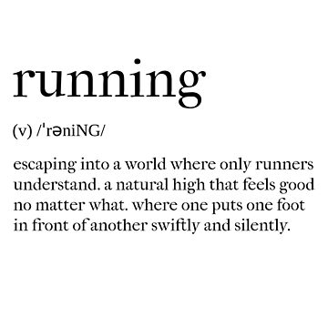 "running Definition" Greeting Card for Sale by tastifydesigns | Redbubble