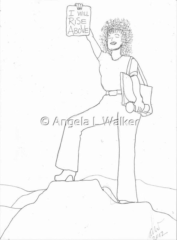 "Fortitude Drawing - WIP" by © Angela L Walker | Redbubble