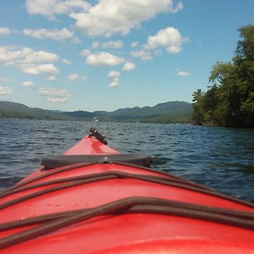 "Kayaking in Lake George, NY" Sticker for Sale by rowerdani13 | Redbubble