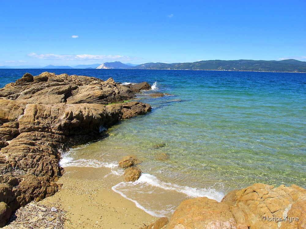 "Inlet - Banana Beach - Skiathos" by Honor Kyne | Redbubble