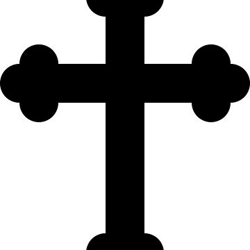 "Orthodox Cross or Budded Cross" Sticker by JoAnnFineArt | Redbubble