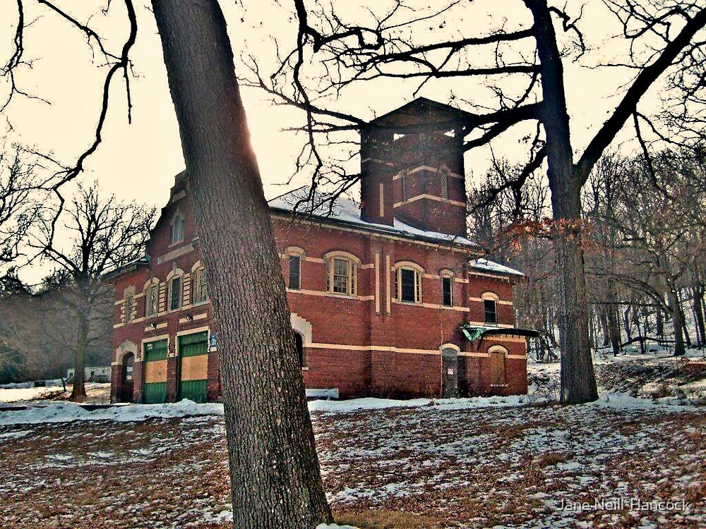 "Overbrook Asylum - The Firehouse" by Jane Neill-Hancock | Redbubble