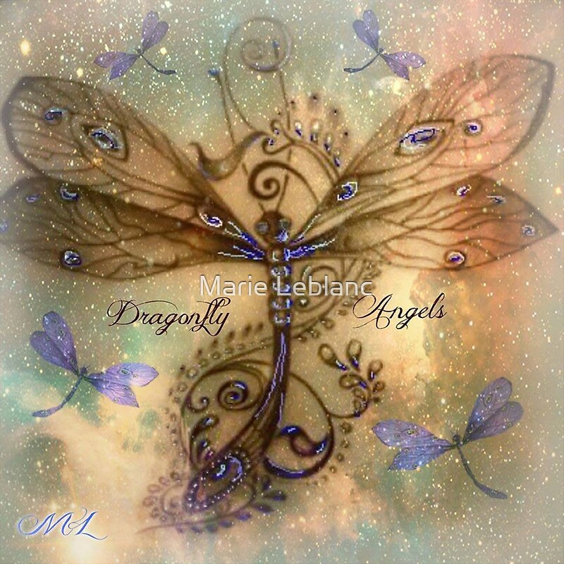 "DRAGONFLY ANGELS" by Marie Leblanc | Redbubble